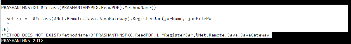 Import Jar File And Call One Of Public Class Public Method In Objectscript